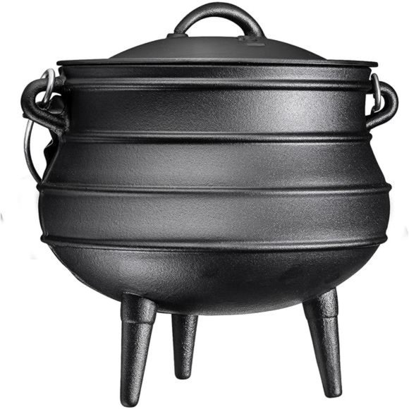 Accents | Preseasoned Cauldron Cast Iron 1 Quarts African Potjie Pot ...